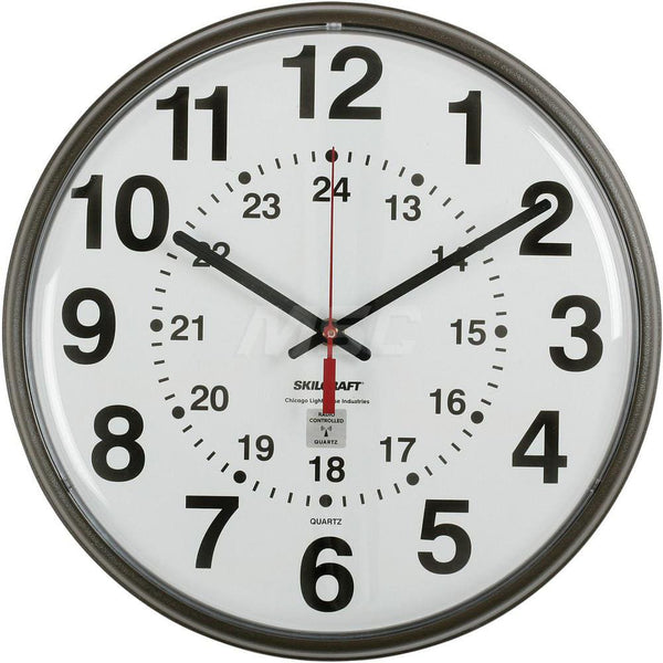 Wall Clocks; Type: ATOMIC WALL CLOCK; Display Type: 12/24 Hour; Power Source: (1) AA Battery ...