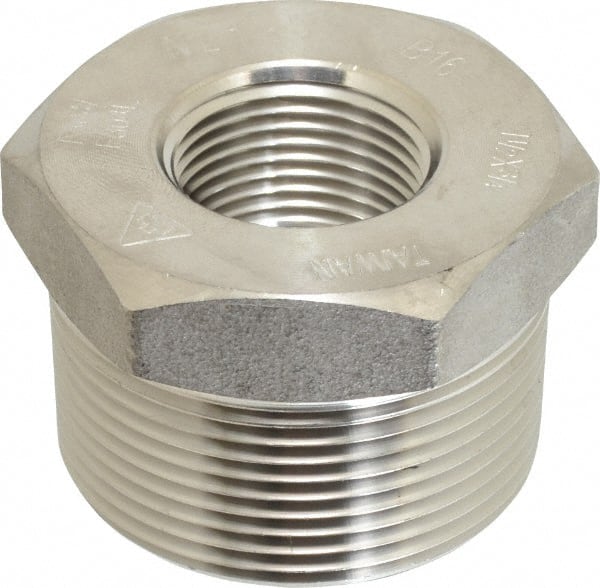 Merit Brass - 1-1/2 x 3/4" Grade 304/304L Stainless Steel Pipe Hex ...