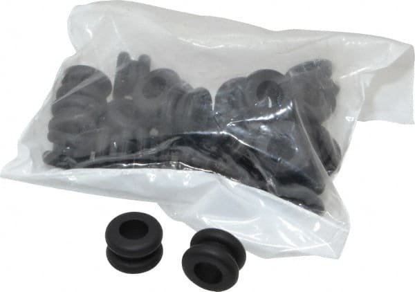 Made in USA - 3/4" OD, 1/2" Thick Flexible Grommet - Rubber, 17/32 ...